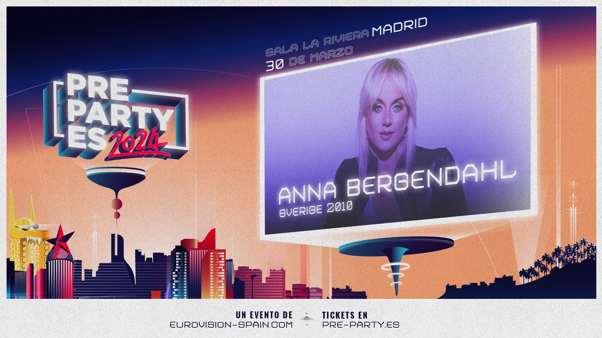 ¡Anna Bergendahl actuará como estrella invitada en la PrePartyES 2024 ...