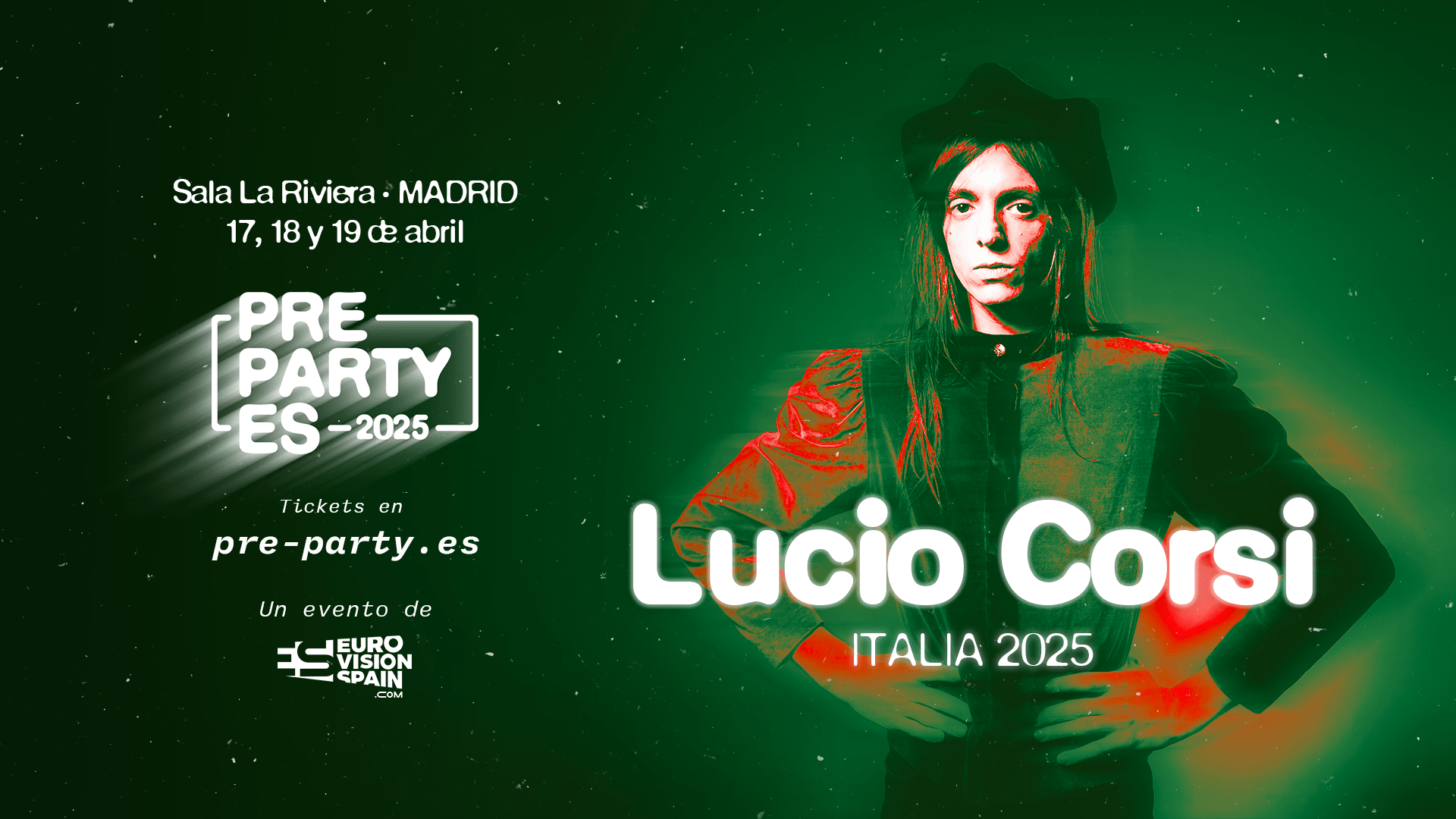 El italiano Lucio Corsi invitará a soñar en la PrePartyES 2025